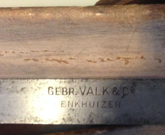 Schaatsenmaker Hendrik Valk in Enkhuizen